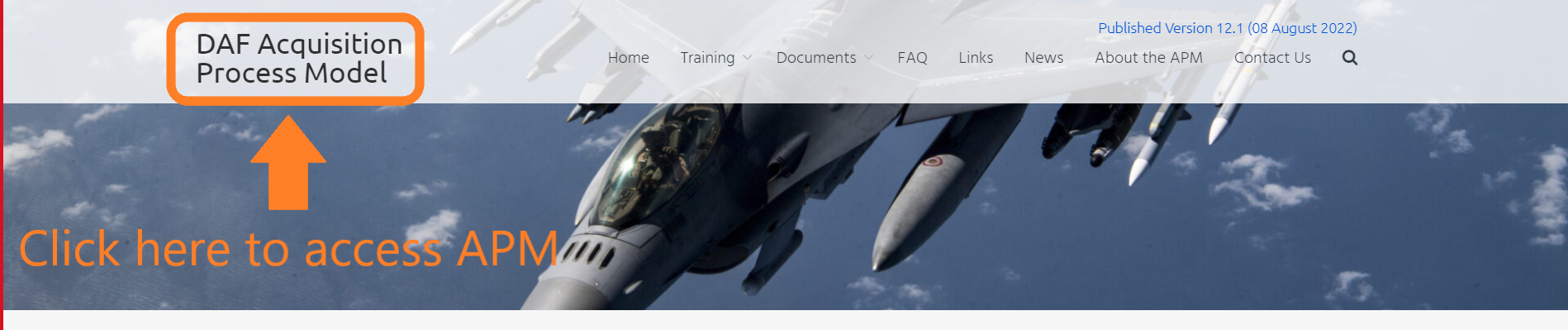 New APM Landing Page – DAF Modernization Process Model